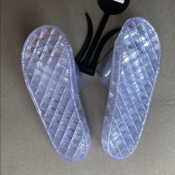 INC International Concepts | Shoes | Inc Clear Silver Glitter Jelly ...